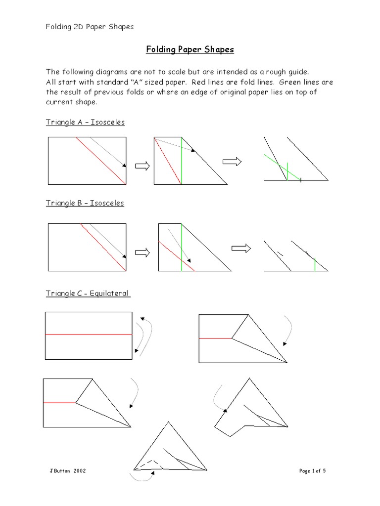 Folding 2D Paper Polygons | PDF | Shape | Rectangle