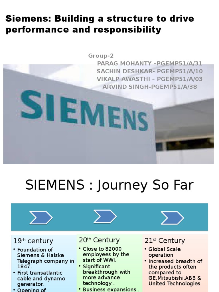 Siemens: Building A Structure To Drive Performance and Responsibility ...
