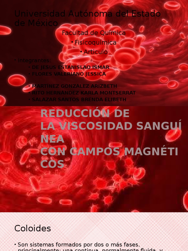 Viscosidad de La Sangre | PDF | Sangre | Especialidades Medicas