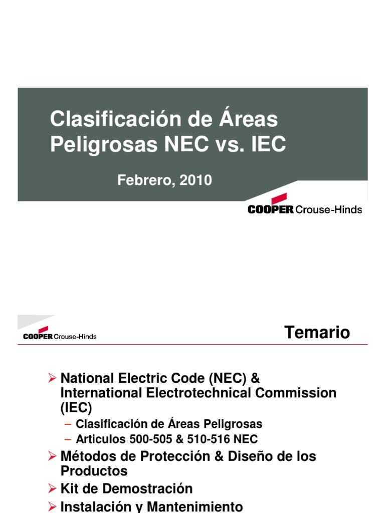 Clasificacion Areas Peligrosas NEC Vs IEC Feb 10 (Sólo Lectura) (Modo ...