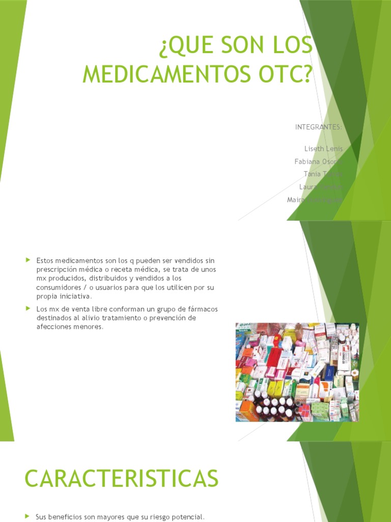 Qué Son Los Medicamentos OTC | PDF | Farmacia | Prescripción médica