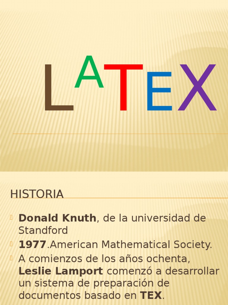 Introducción a LaTeX: Ventajas y Desventajas | PDF | Te X | Informática