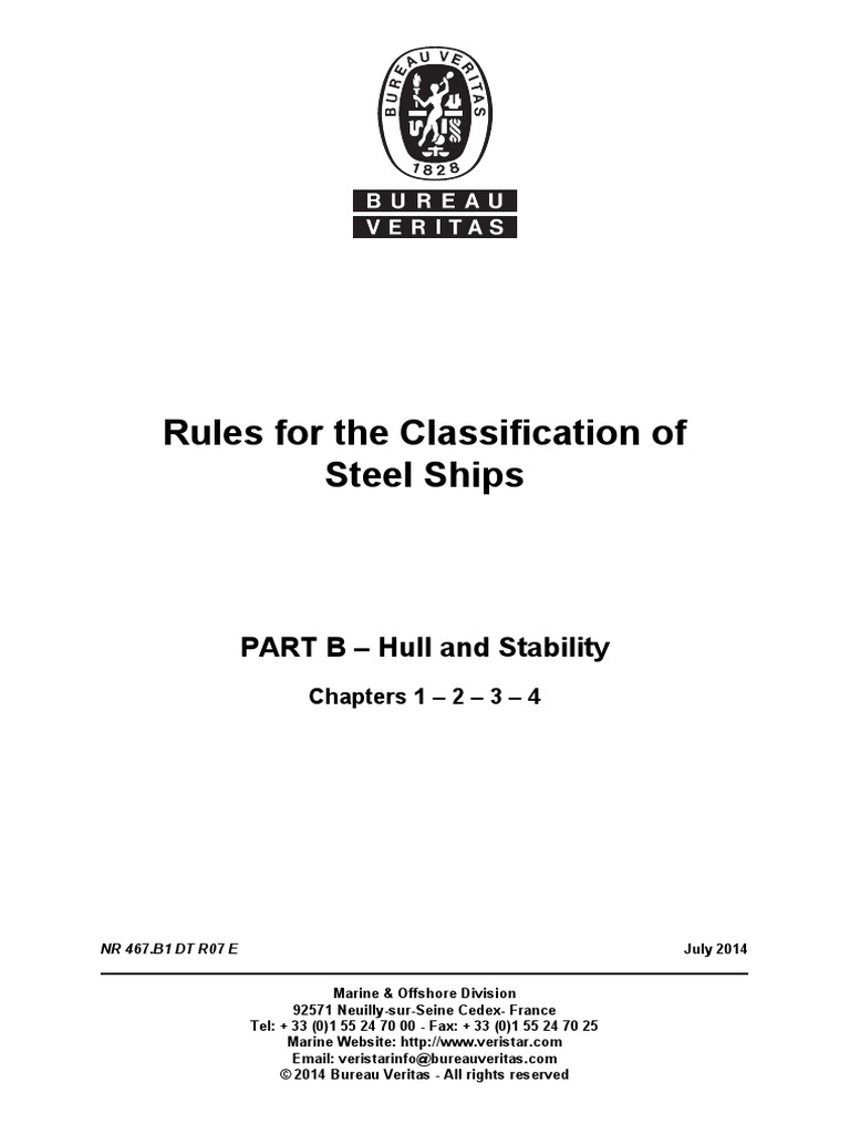 BV-Rules For The Classification of Steel Ships - Part B-Hull and ...