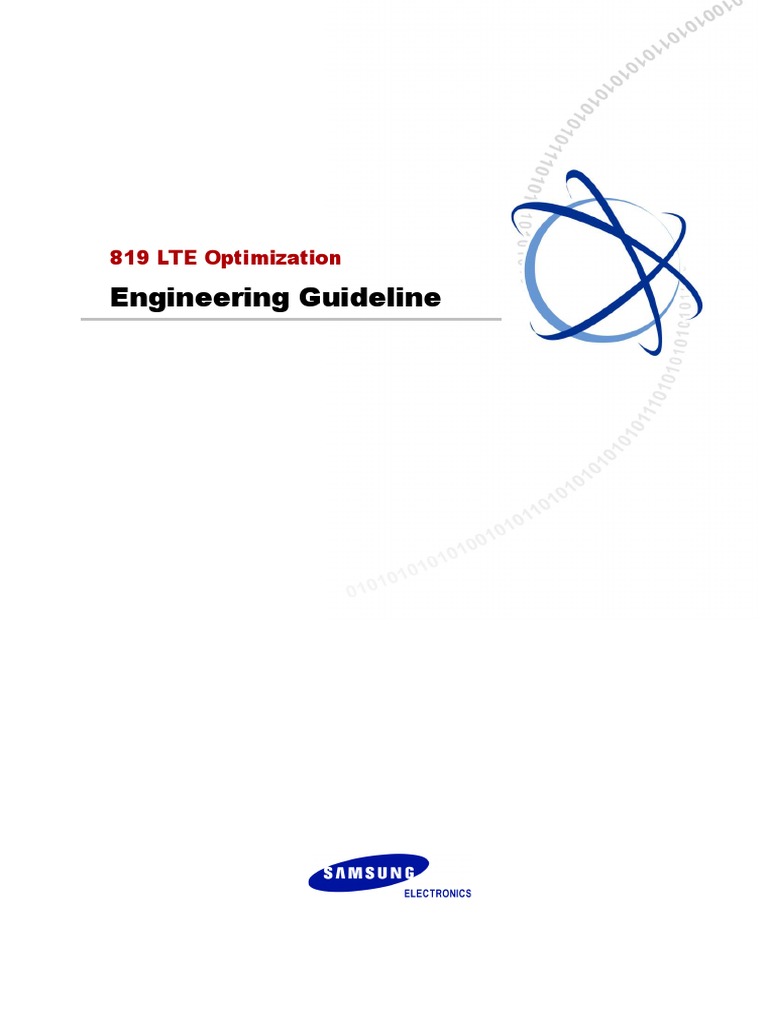 Lte Optimization Guideline Pdf Antenna Radio Lte Telecommunication