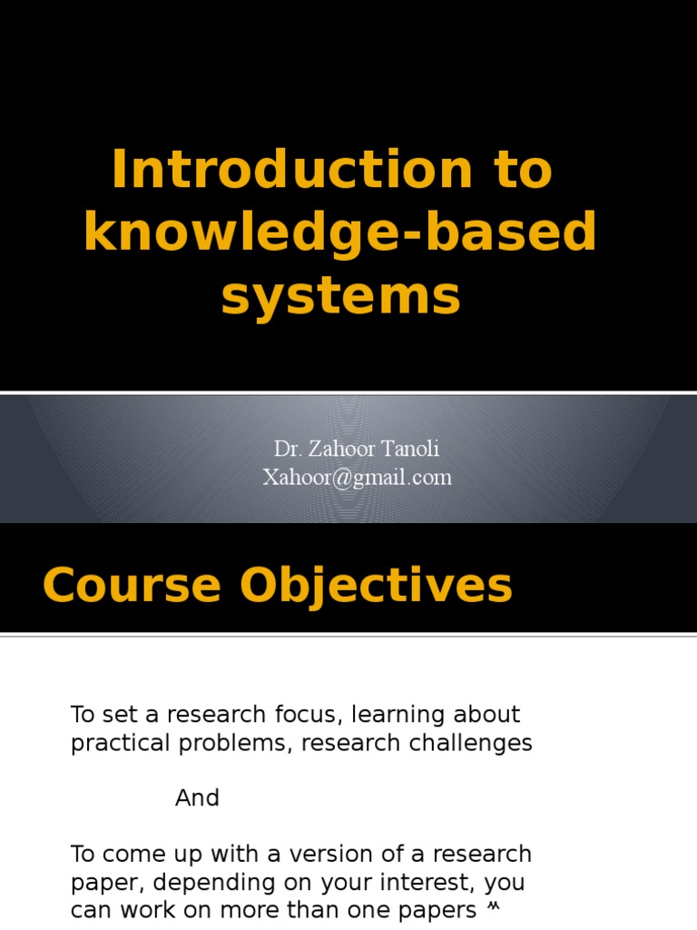 Introduction to Knowledge-Based Systems | PDF | Artificial Intelligence | Intelligence (AI ...