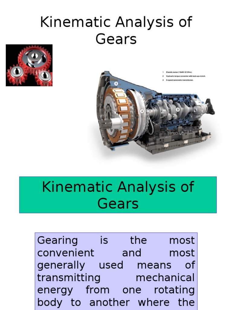 Kinematic Analysis of Gears | PDF