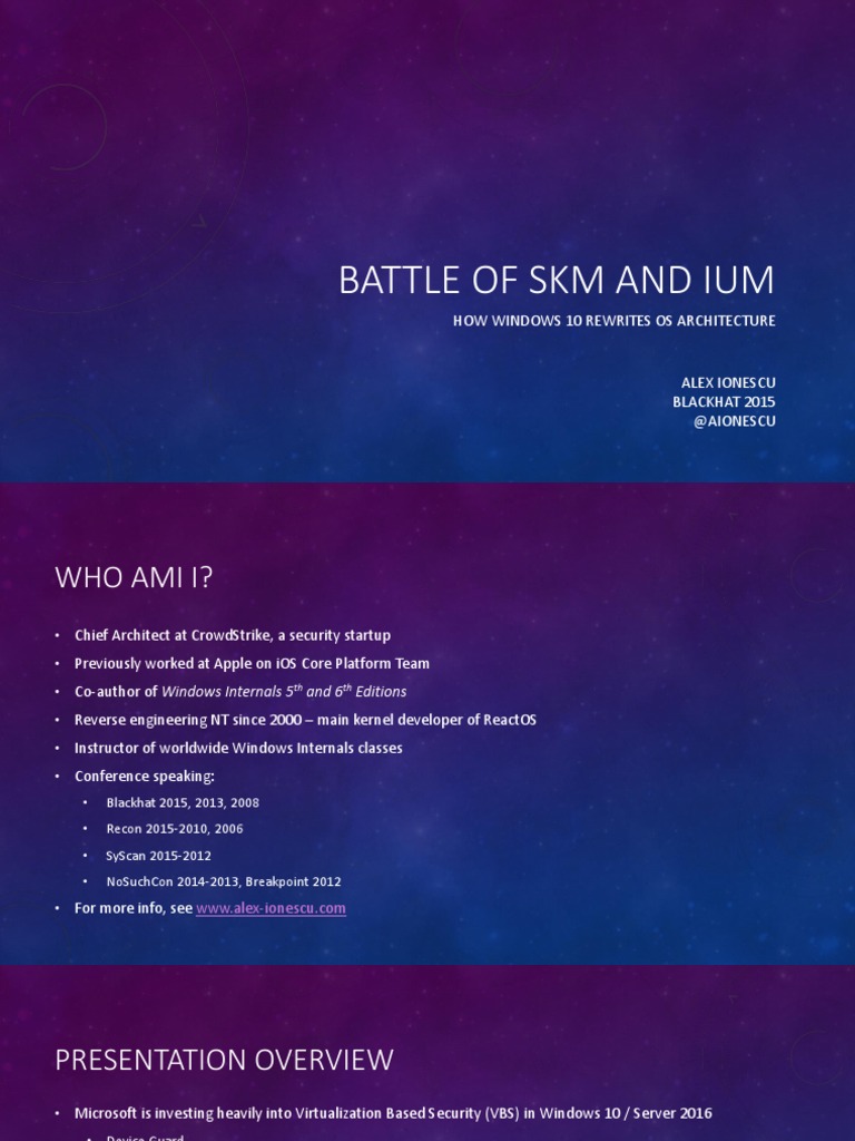 Blackhat 2015 | PDF | Hyper V | Kernel (Operating System)