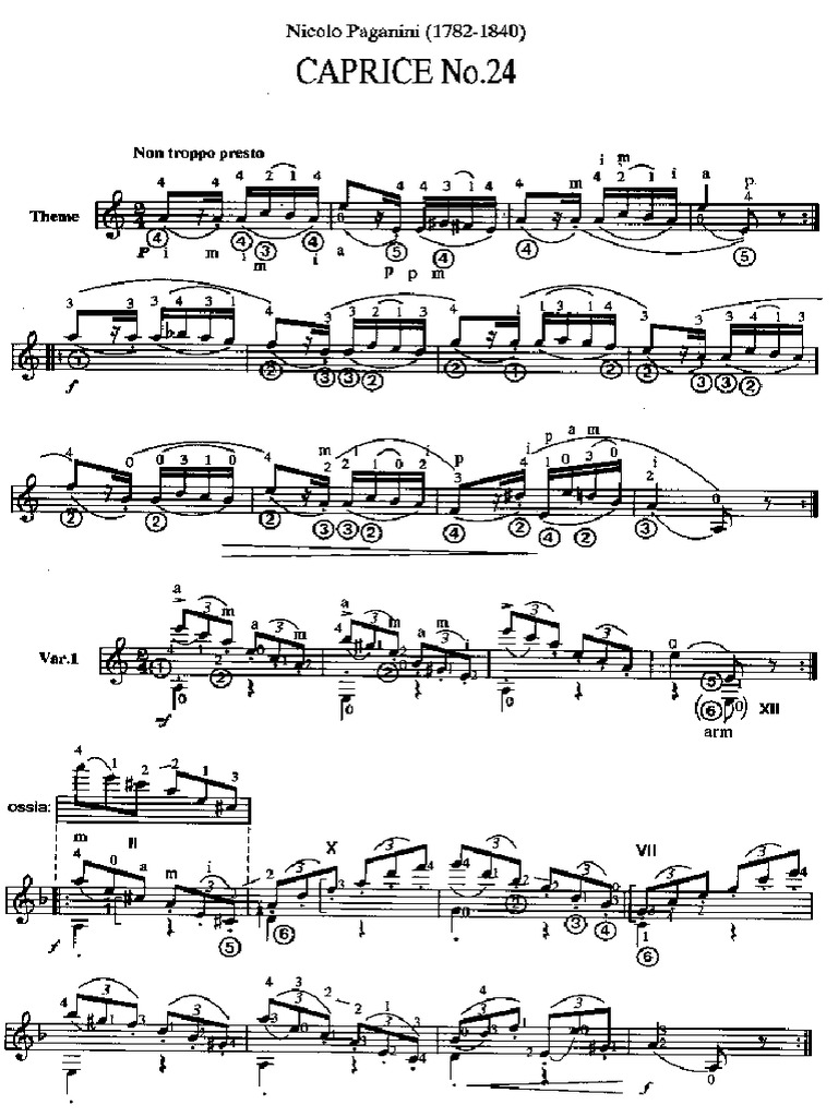 Paganini Caprice 24 PDF | PDF