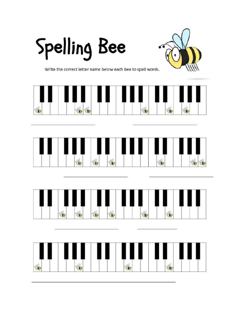 Piano Spelling Bee | PDF