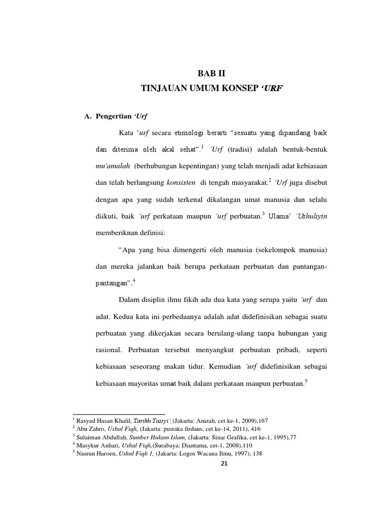 Urf | PDF | Agama & Spiritualitas