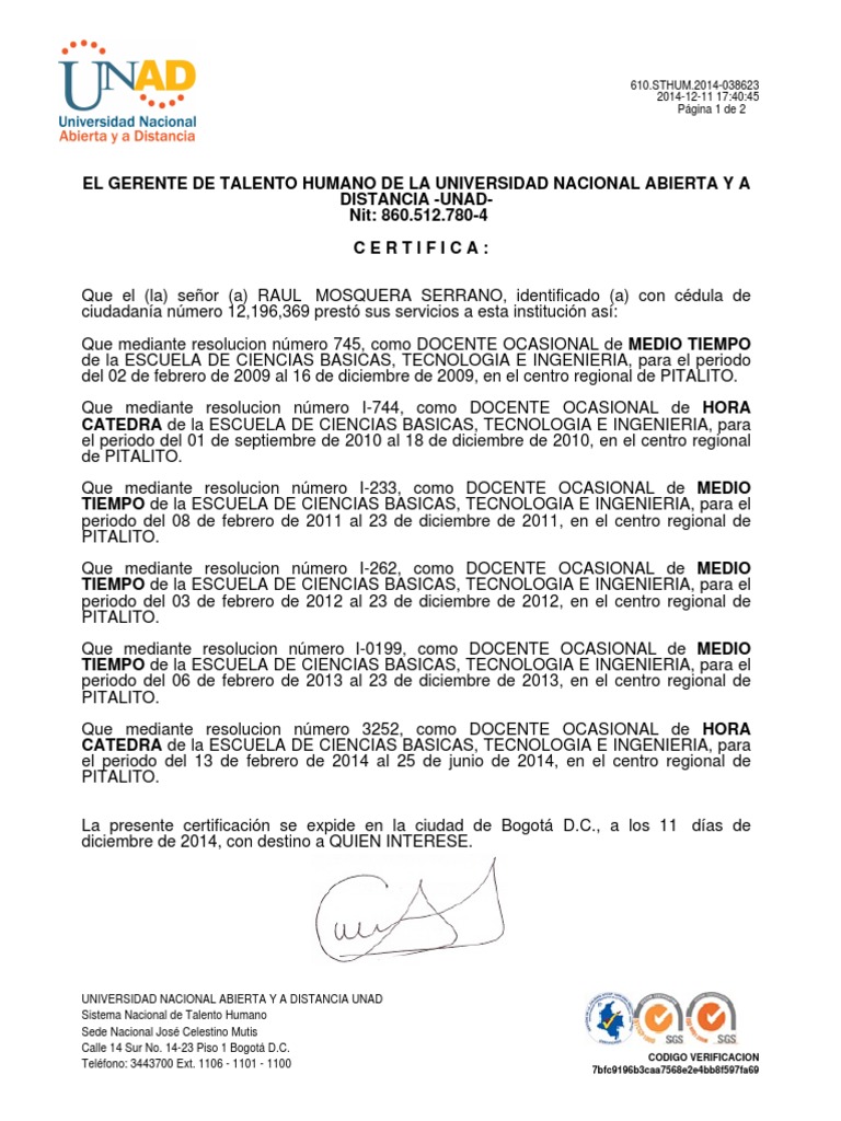 Certificado Unad | PDF | Negocios | Arte