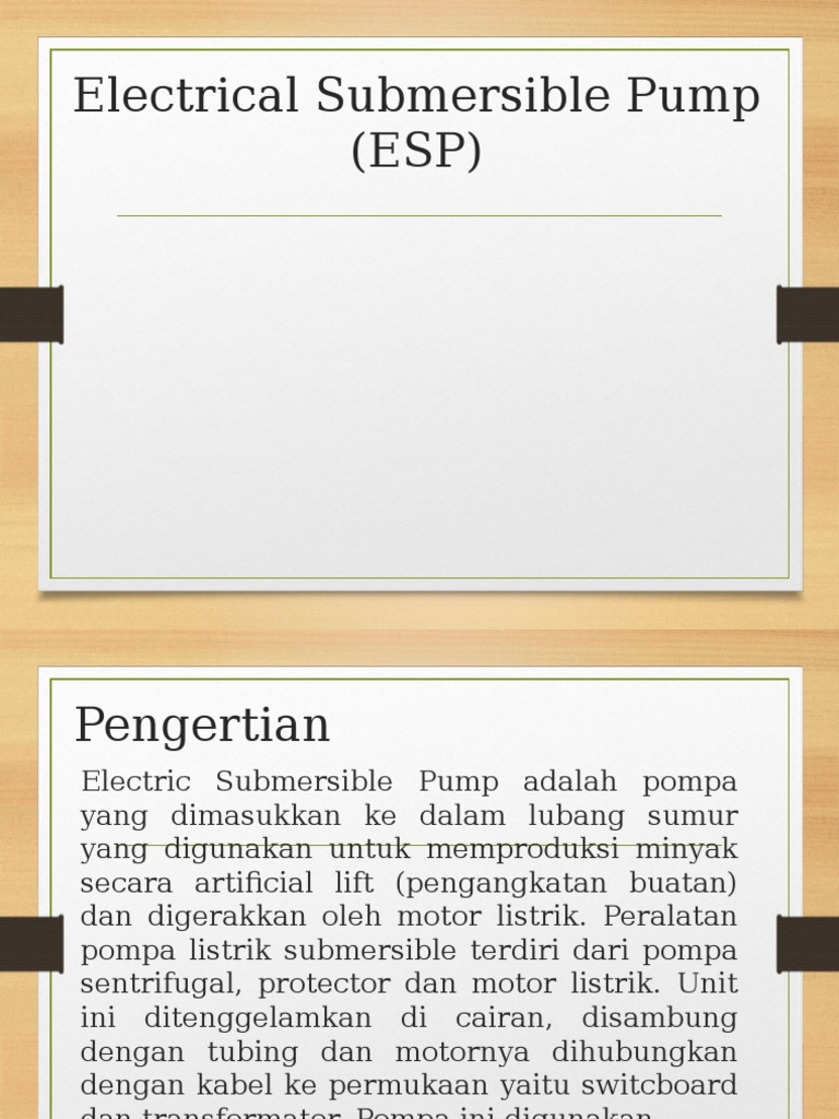 Rangkaian dan Prinsip Kerja ESP | PDF