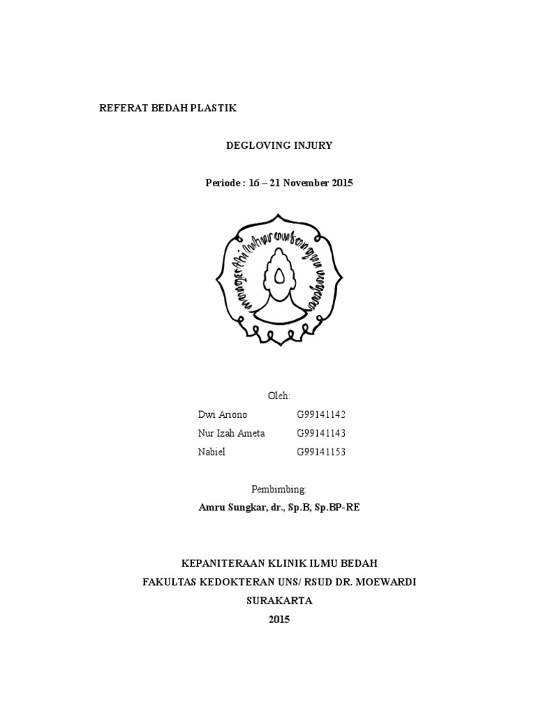 Refrat Plastik Degloving | PDF