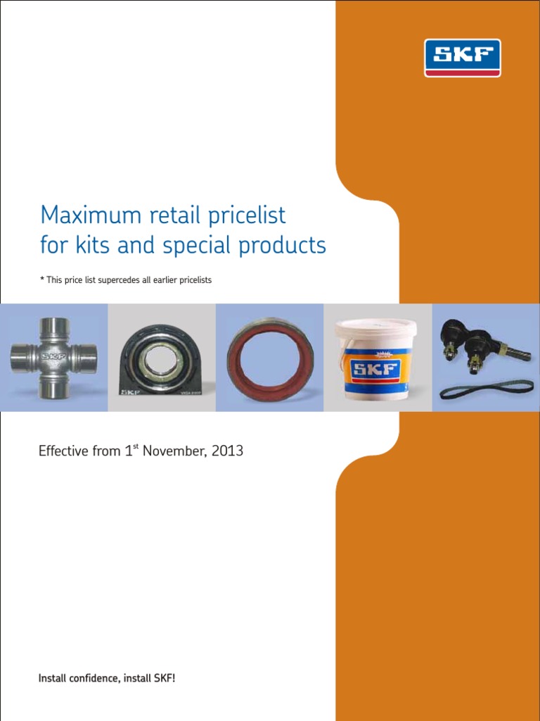 SKF Kits Price List