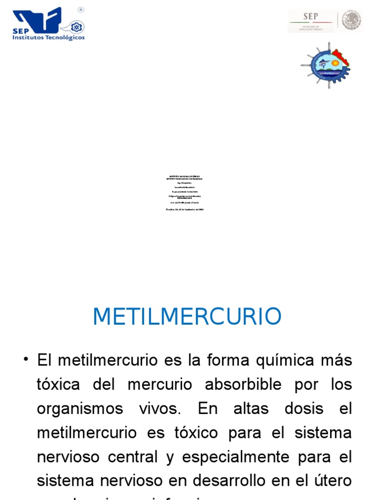 Peligros del Metilmercurio en Alimentos | PDF | Atún | Mercurio (Elemento)