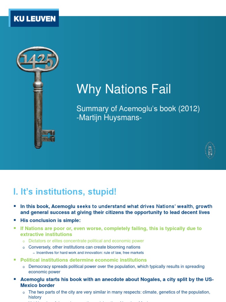 Why Nations Fail | PDF | Political Science | Economies