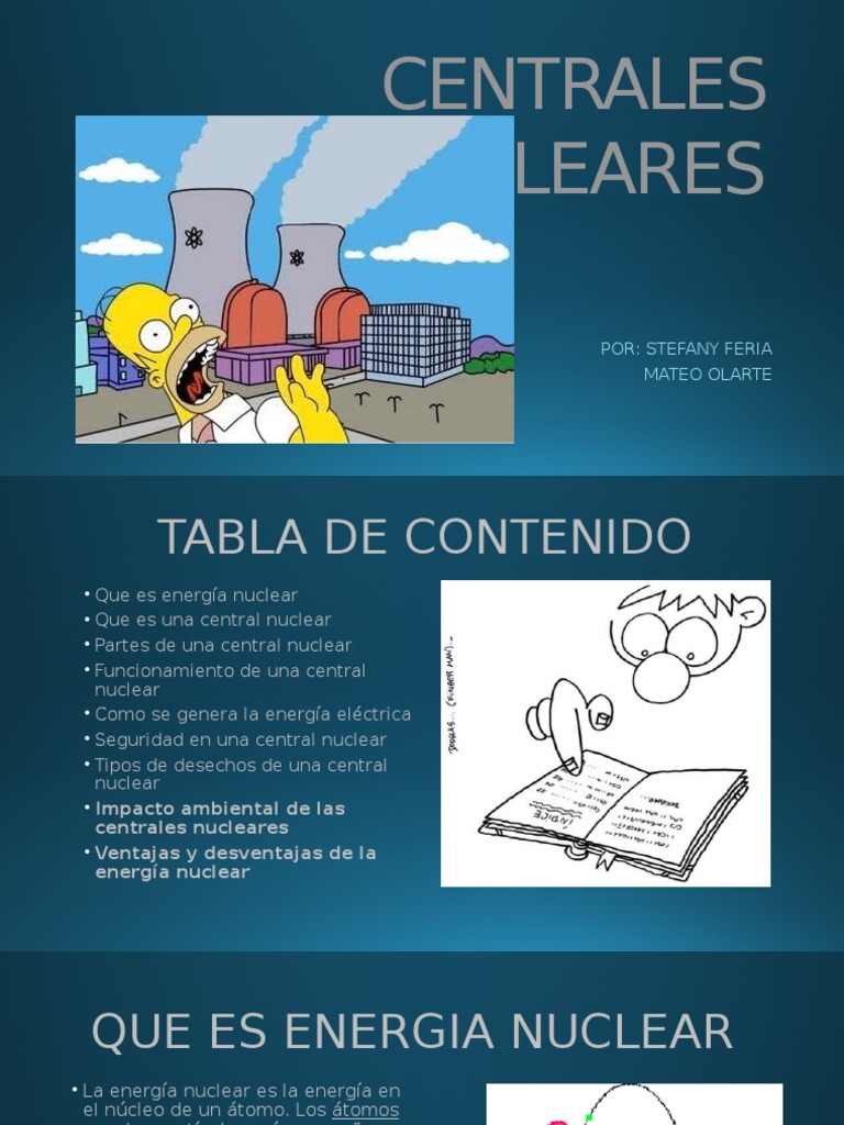 Centrales Nucleares Presentacion | PDF | La energía nuclear | Reactor ...
