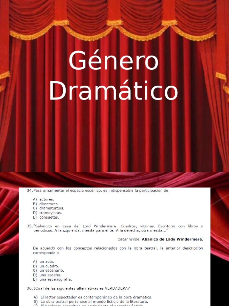 Género Dramático