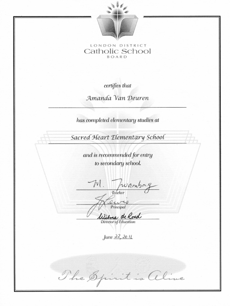 Elementary School Completion Certificate | PDF | Social Science ...
