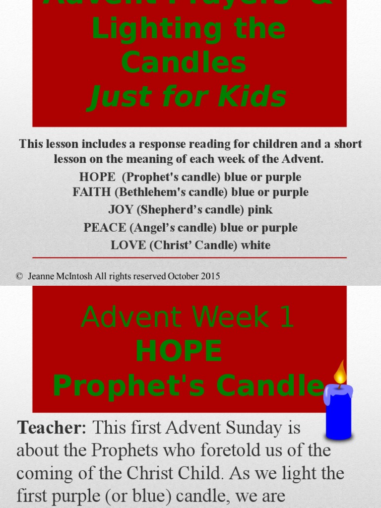 Advent For Kids Prayers and Lessons | PDF | Advent | Mary, Mother Of Jesus