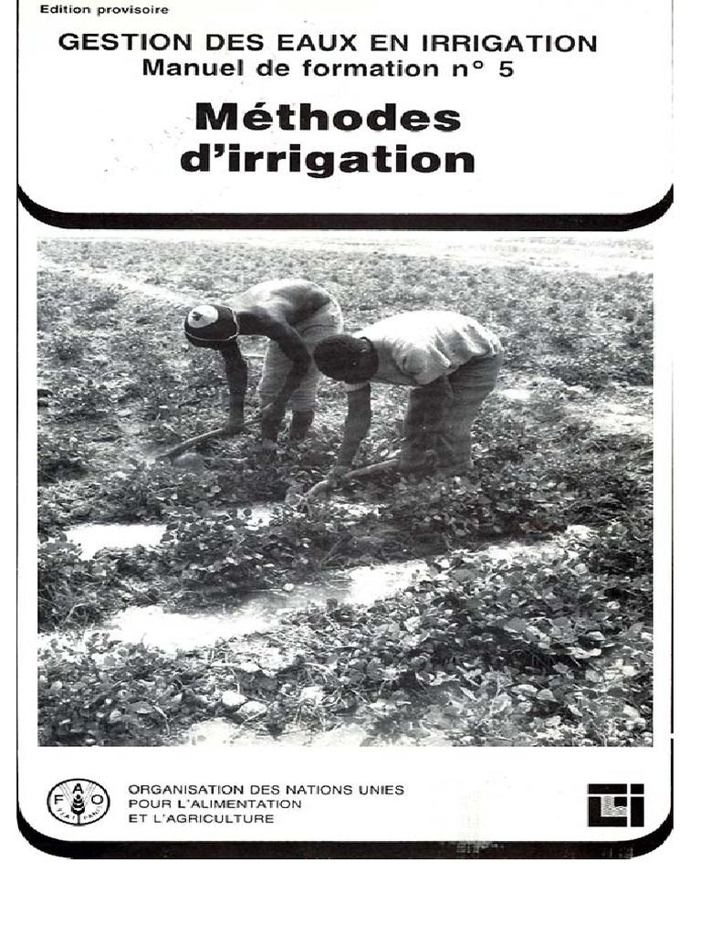 Methode D'irrigation | PDF | Irrigation | Bassin versant