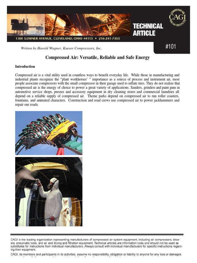 Article 101 Compressed Air | PDF | Gas Compressor | Engines