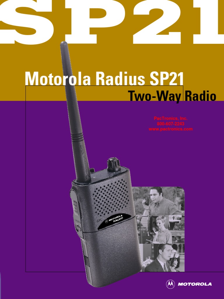 Motorola SP21 Brochure PDF | PDF | Radio | Hertz