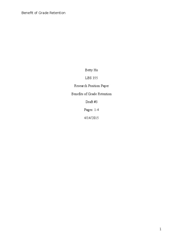 Research Position Paper Draft 3 | PDF | Cognitive Science | Cognition