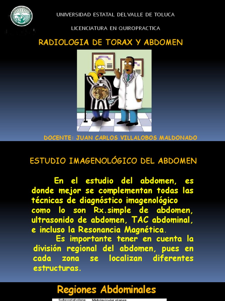 Imagenologia de Abdomen | PDF | Abdomen | Sistema digestivo humano