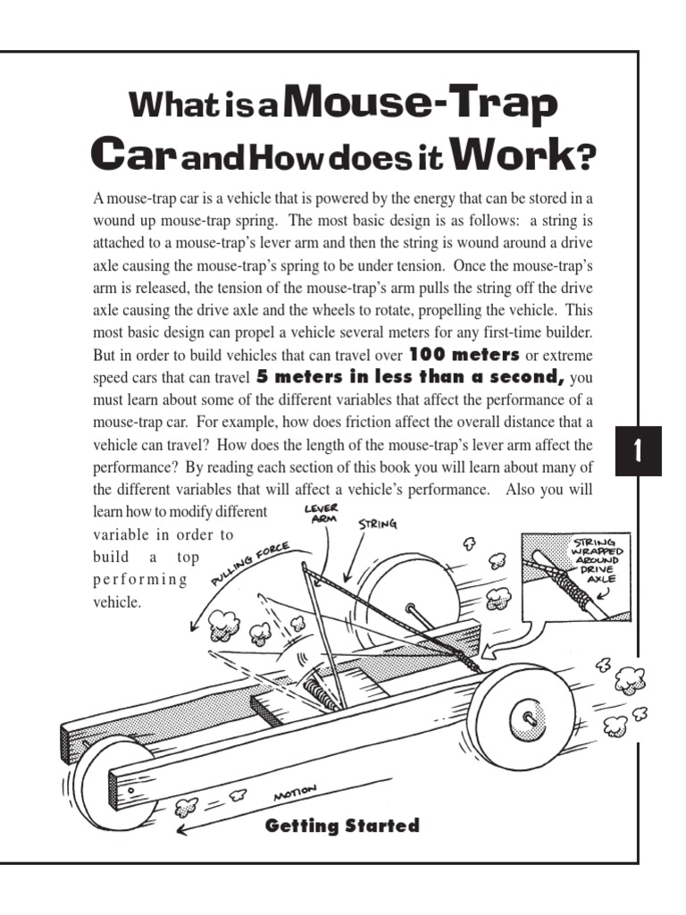 Physics of Mouse Trap Car | PDF | Friction | Force