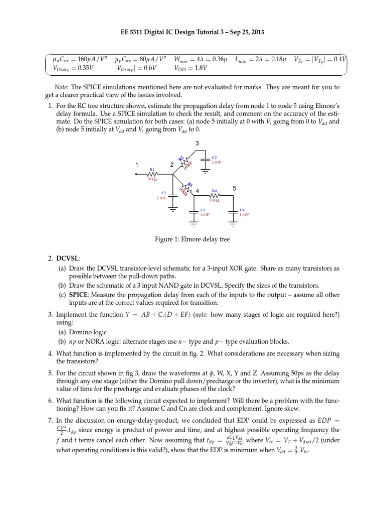 Digital IC Design Tutorial 3 Overview | PDF | Science & Mathematics ...