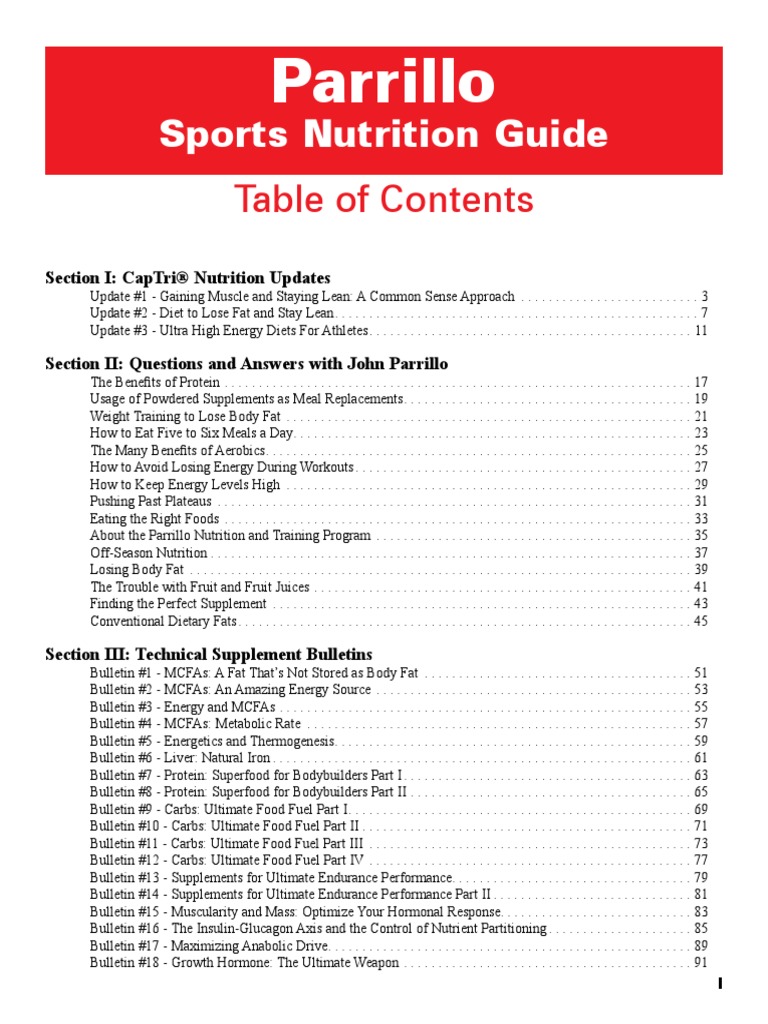 Sports Nutrition Guide | PDF | Fat | Glycogen