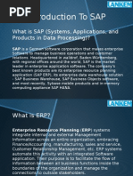 SAP Overview | PDF | Sap Se | Enterprise Resource Planning
