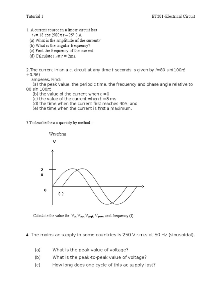 AC Circuit Analysis and Problems | PDF