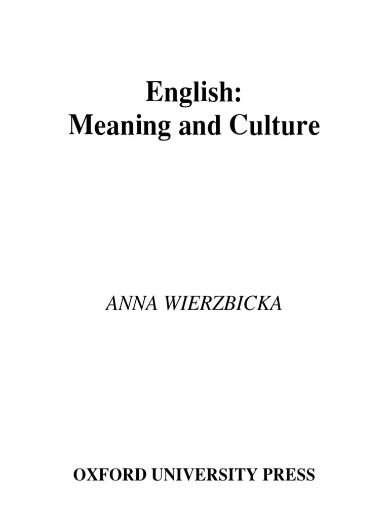 A. English Meaning and Culture | PDF | English Language | Social Justice