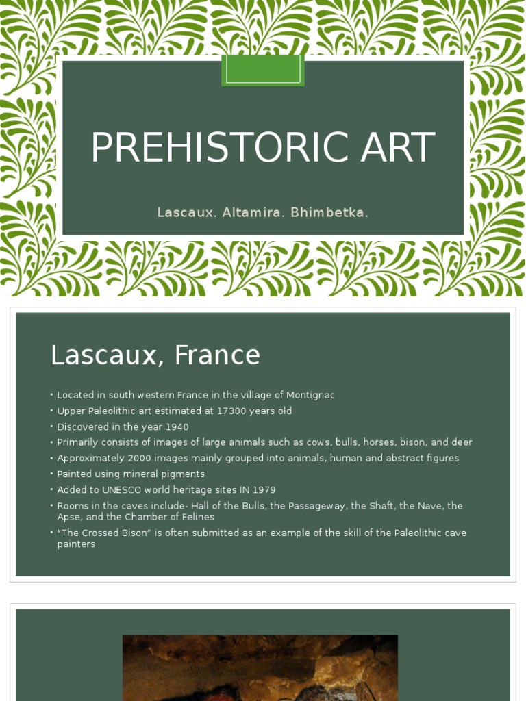Prehistoric Art: Lascaux. Altamira. Bhimbetka | PDF | Paintings ...