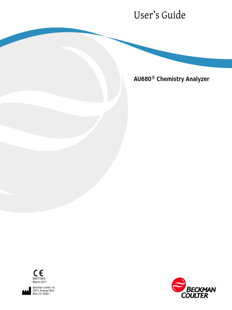 Au680 User Guide | PDF | Syringe | Personal Protective Equipment