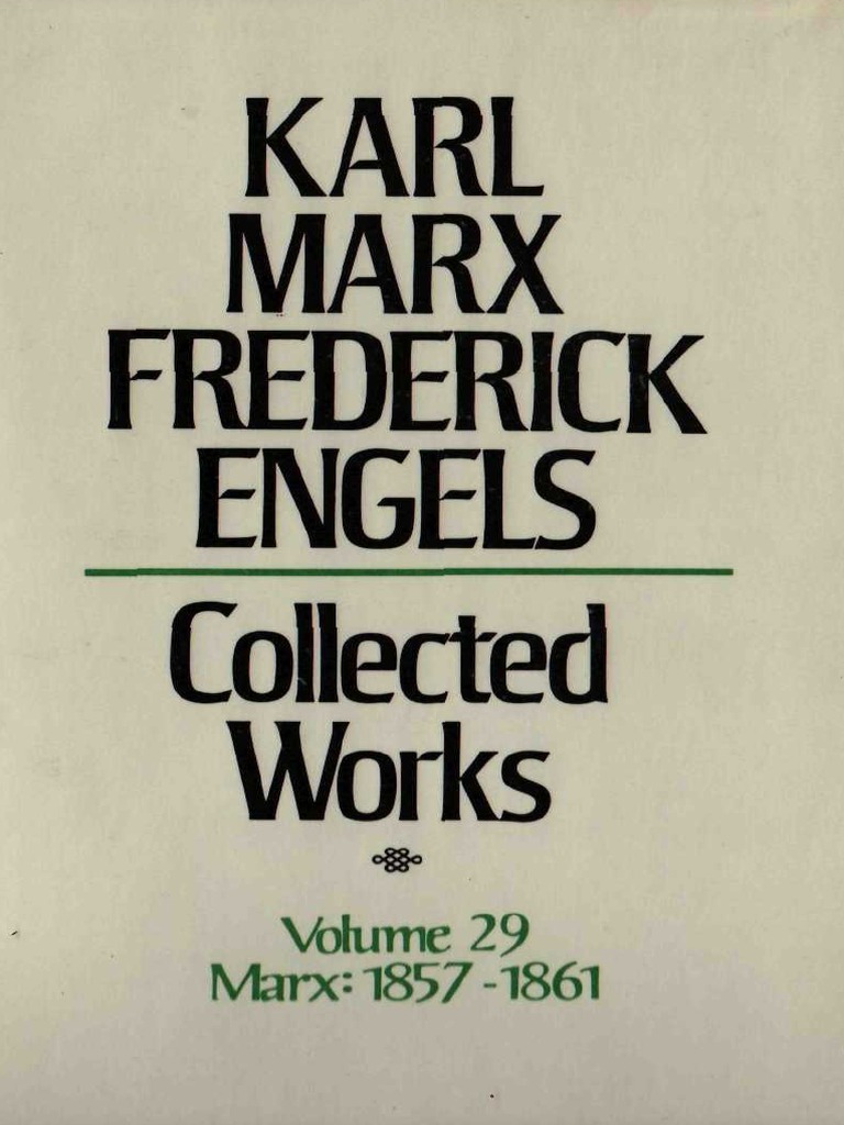 Marx Engels Collected Works Volume 29 M Karl Marx | PDF | Karl Marx ...