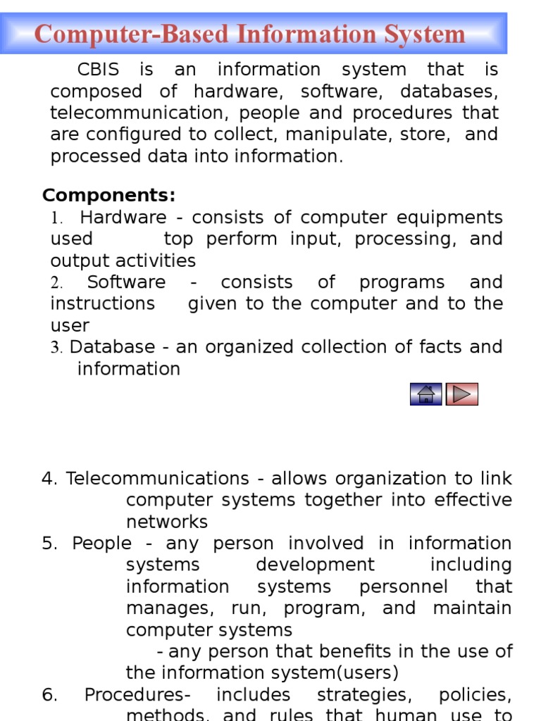 Cbis Types | Decision Support System | Computing | Free 30-day Trial | Scribd