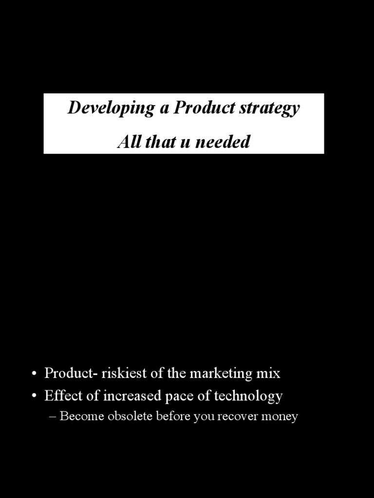 Develop Product Strategy | PDF | Competition | Marketing