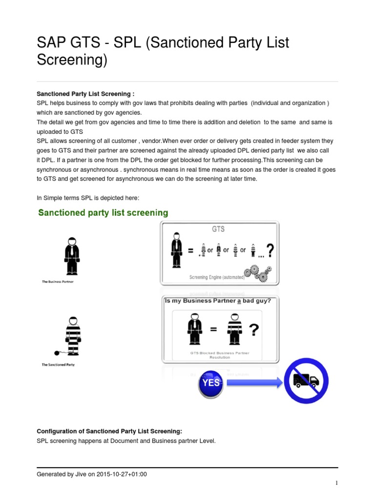 GTS SPL Tips | PDF | Regulatory Compliance | Software