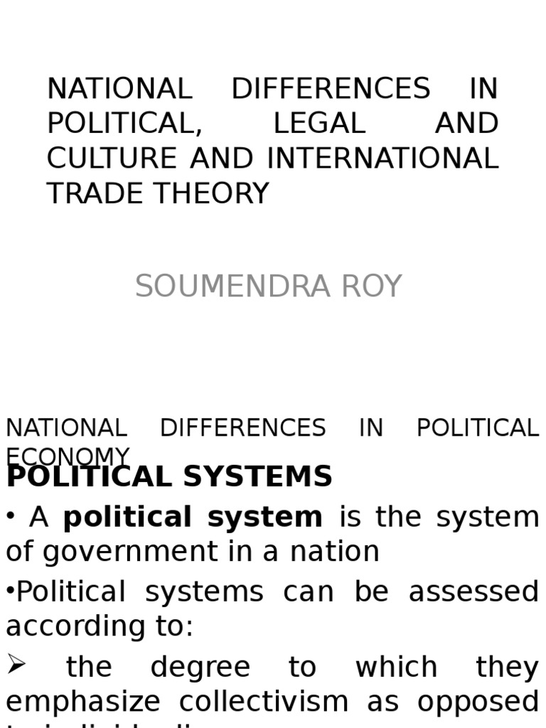 National Differences | Download Free PDF | Free Trade | Trade