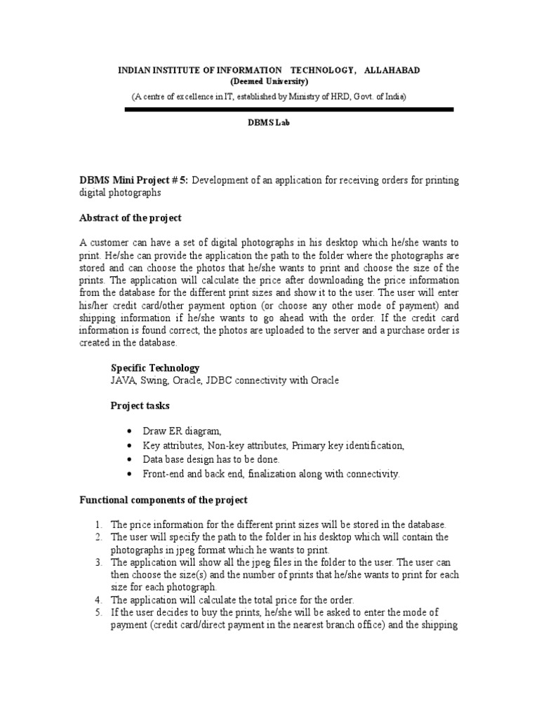 Dbms Project | PDF | Credit Card | Databases