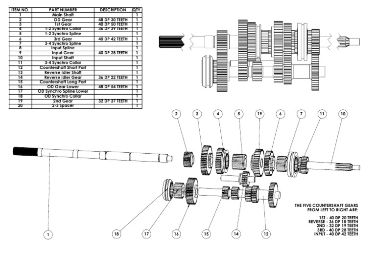 T5 Transmission Parts Diagram | PDF | Sports & Recreation | Teaching ...