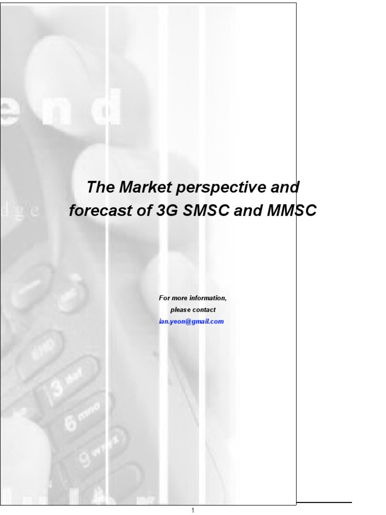 Market Forecast of SMSC & MMSC (English Version) | PDF | Multimedia ...