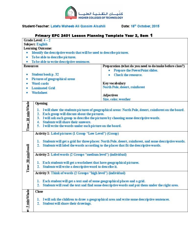 Lesson Plan 02 | PDF