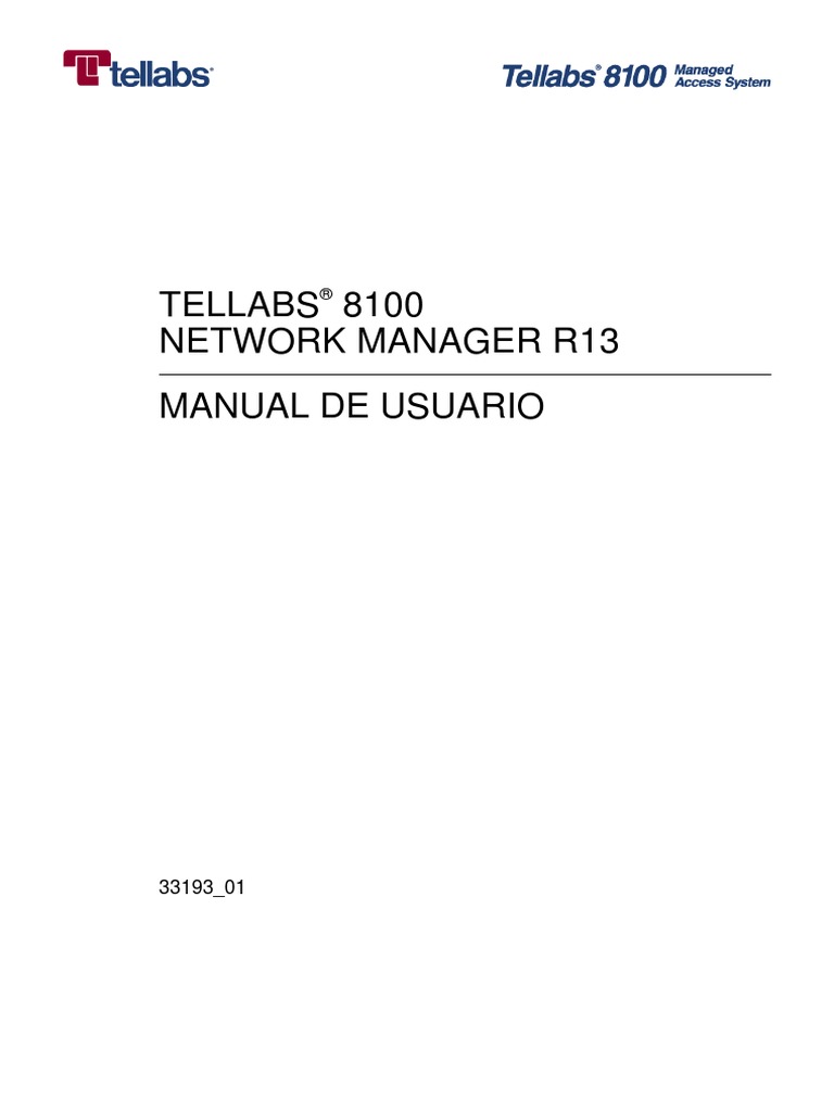 Tellabs 8100 | PDF | Red de computadoras | Ingenieria Eléctrica