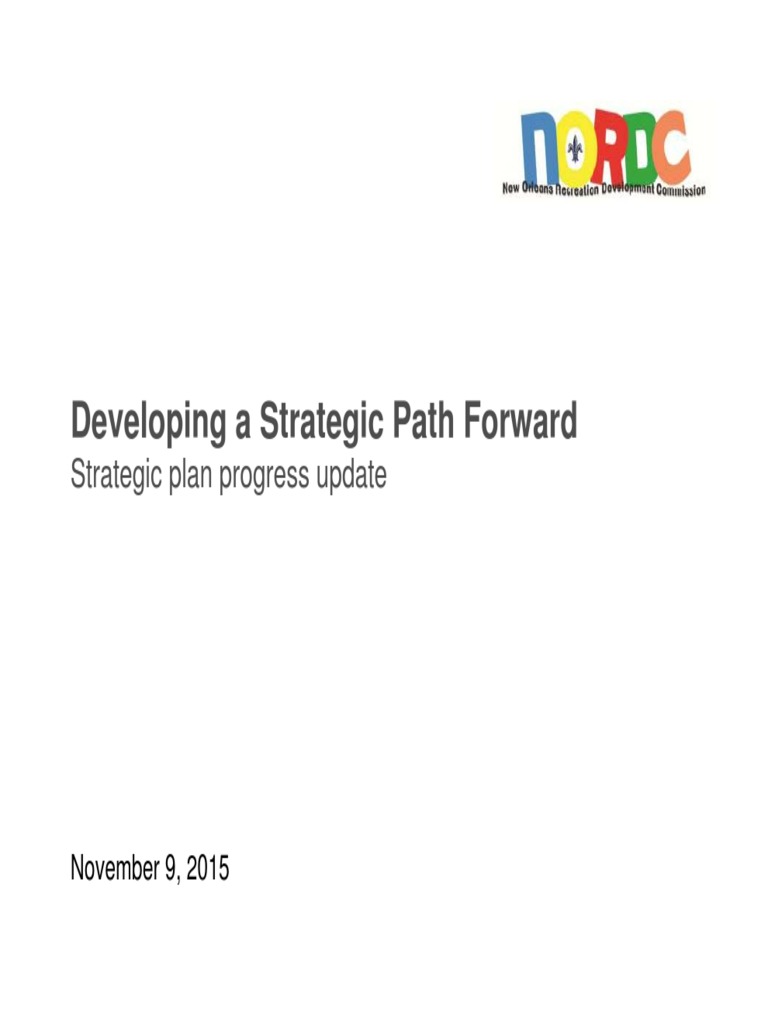 NORDC Progress Report | PDF | Governance | Strategic Planning
