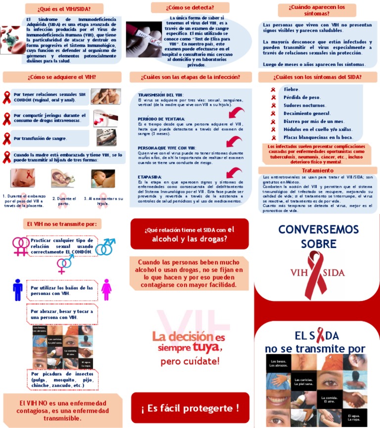 Triptico VIH Adolescentes | VIH / SIDA | VIH