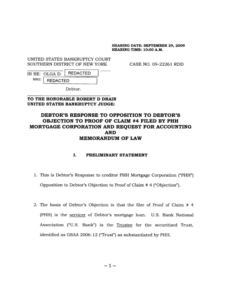 BK Objection To Proof of Claim (1) Granted | PDF